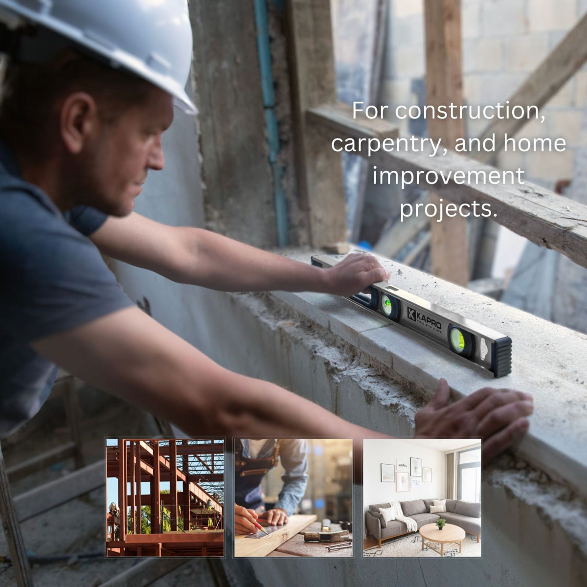 Kapro 176 Maxpro Magnetic Heavy Duty I-Beam w/45° Vial – shop-kapro