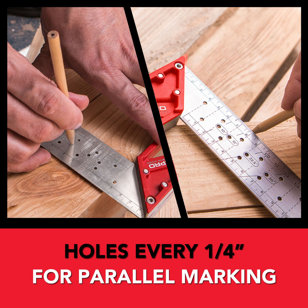 Kapro 353 Professional Ledge-It Try & Mitre Square w/Stainless Steel B ...