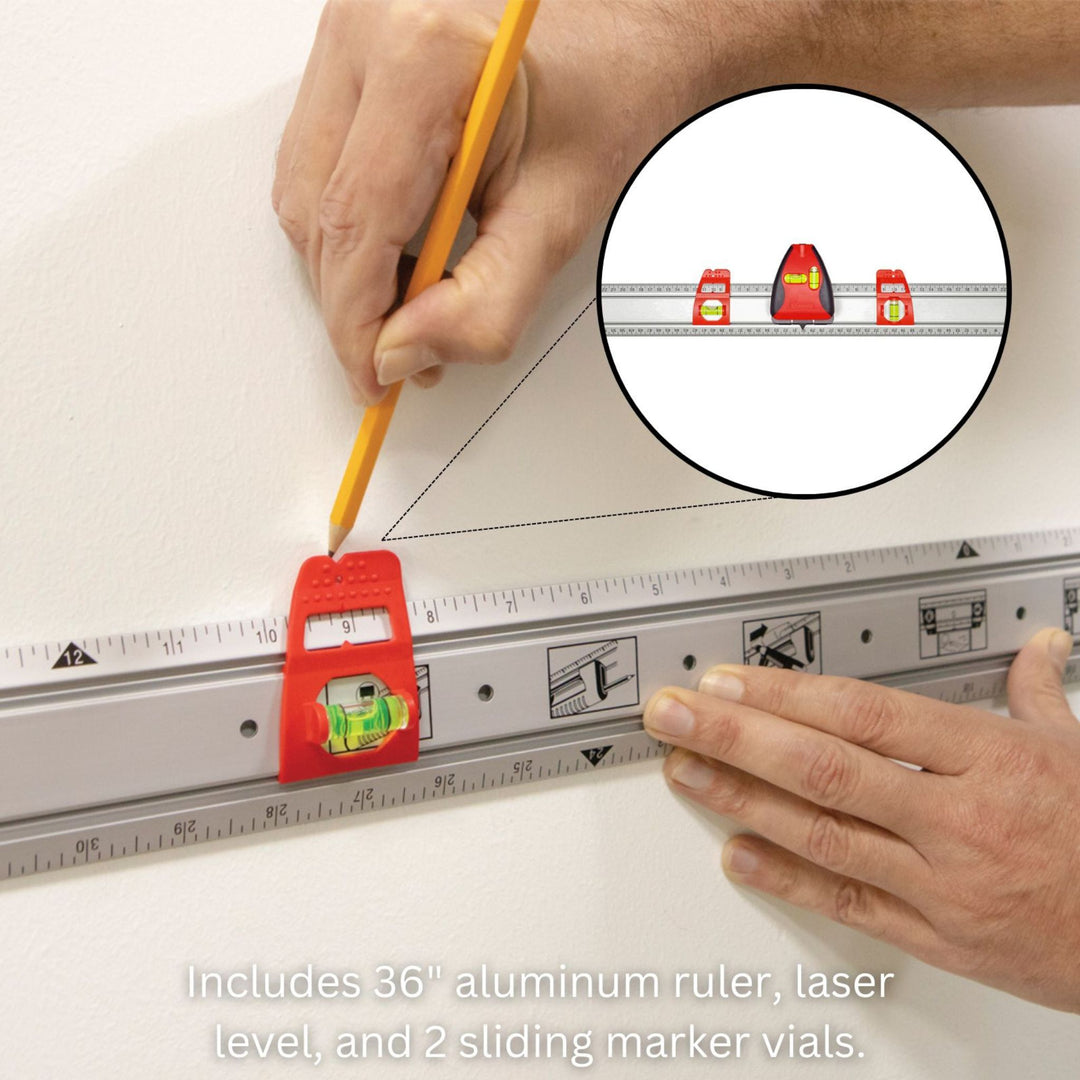 Kapro 814 Prolaser® Set-A-Shelf -36" Set & Match Ruler w/Laser – shop-kapro